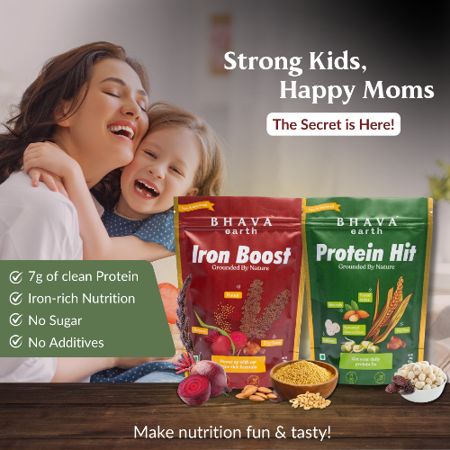 IRON BOOST + PROTEIN HIT (DAILY STRENGTH COMBO) – BhavaEarth